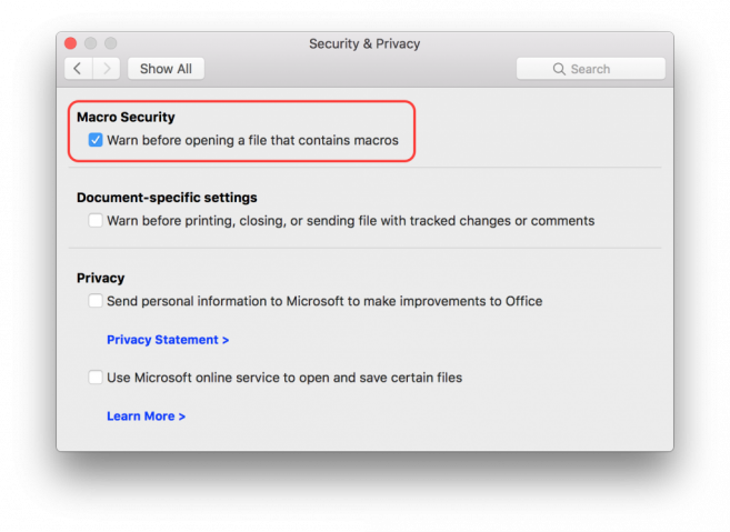 Beware! Dangerous Macro Malware Ahead - The Mac Security Blog
