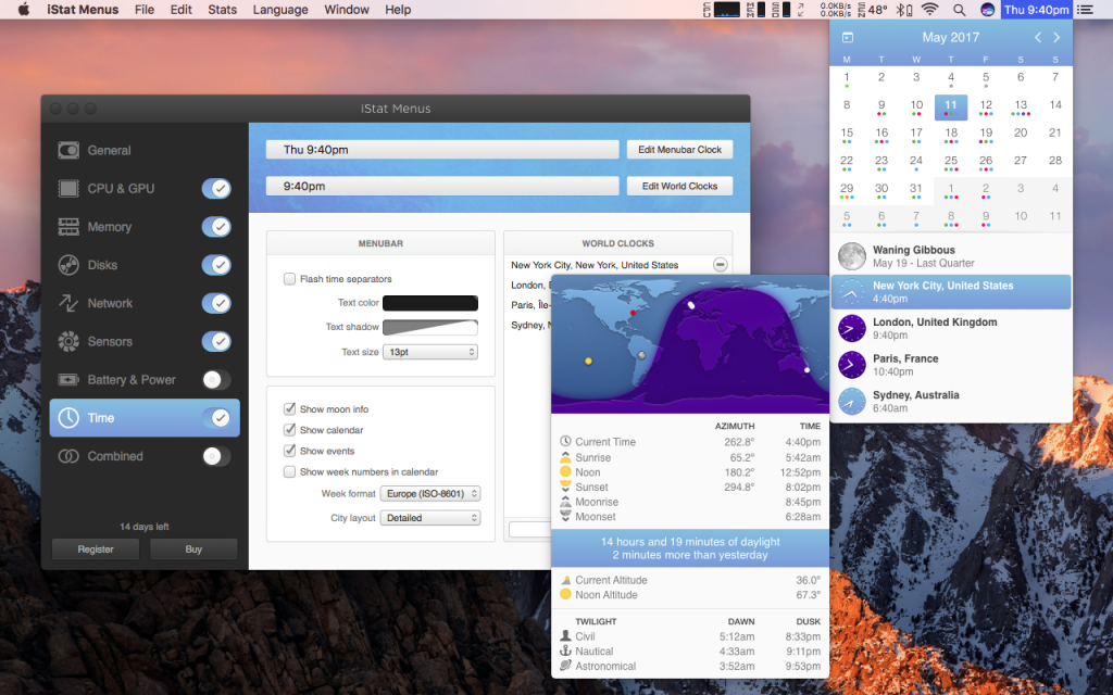 15 of the Best Menu Bar Extras for macOS Sierra - The Mac Security Blog