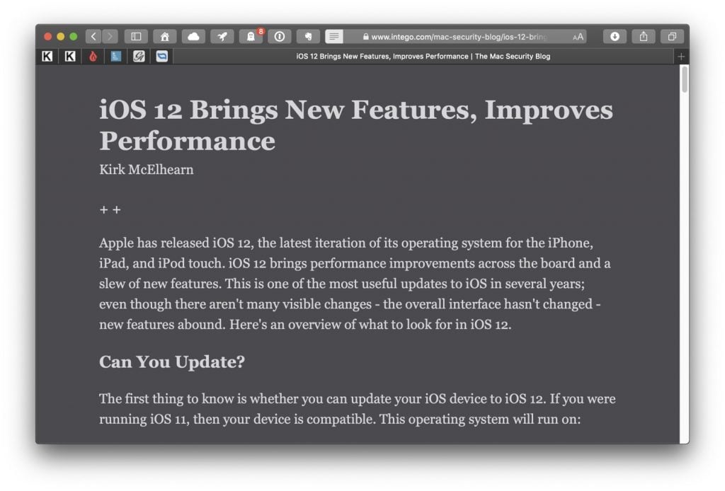 How to use Dark Mode in macOS Mojave - The Mac Security Blog