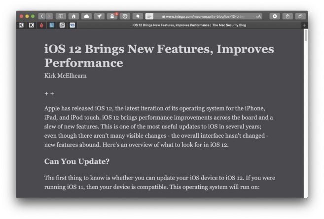 How to use Dark Mode in macOS Mojave - The Mac Security Blog