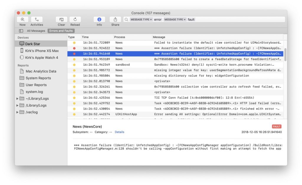 How to use the Console app for troubleshooting | The Mac Security Blog