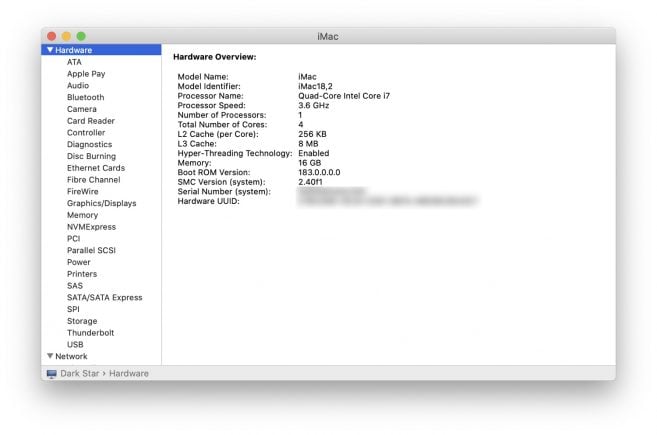 Understanding the Mac System Information App | The Mac Security Blog