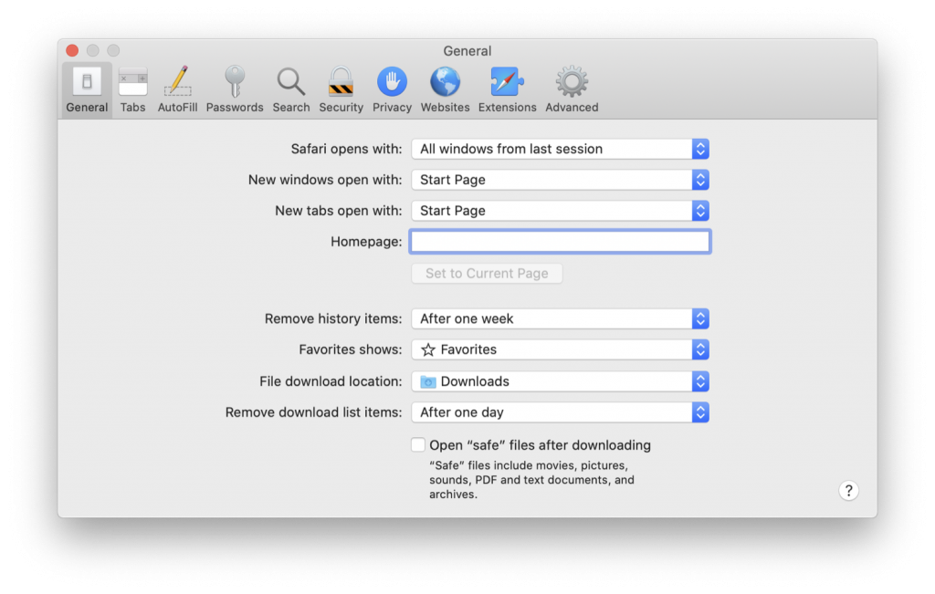 How to Set Up a Custom Start Page in Safari 14 - The Mac Security Blog