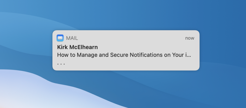 Manage and Secure Notifications on Your iPhone, iPad, and Mac - The Mac ...