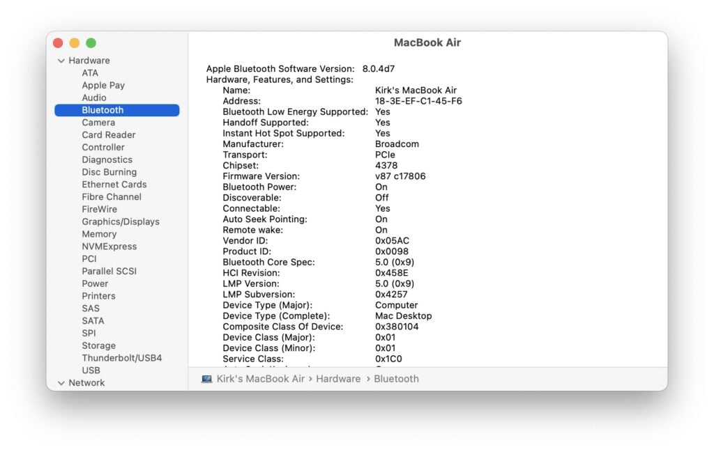 Understanding the Mac System Information App - The Mac Security Blog