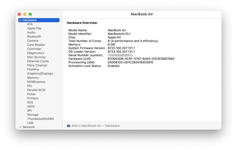 Understanding the Mac System Information App - The Mac Security Blog