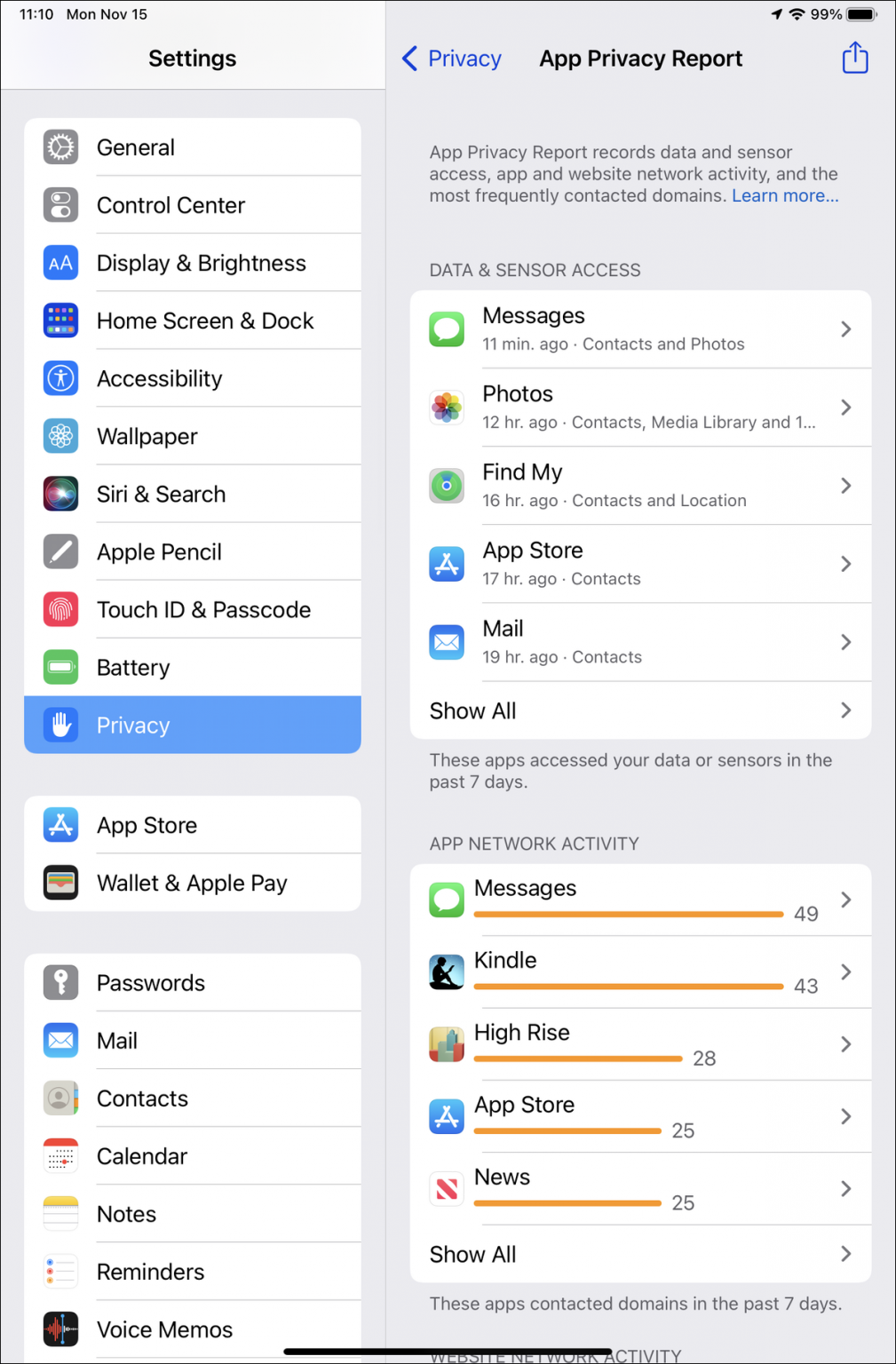 Understanding iOS and iPadOS App Privacy Report - The Mac Security Blog
