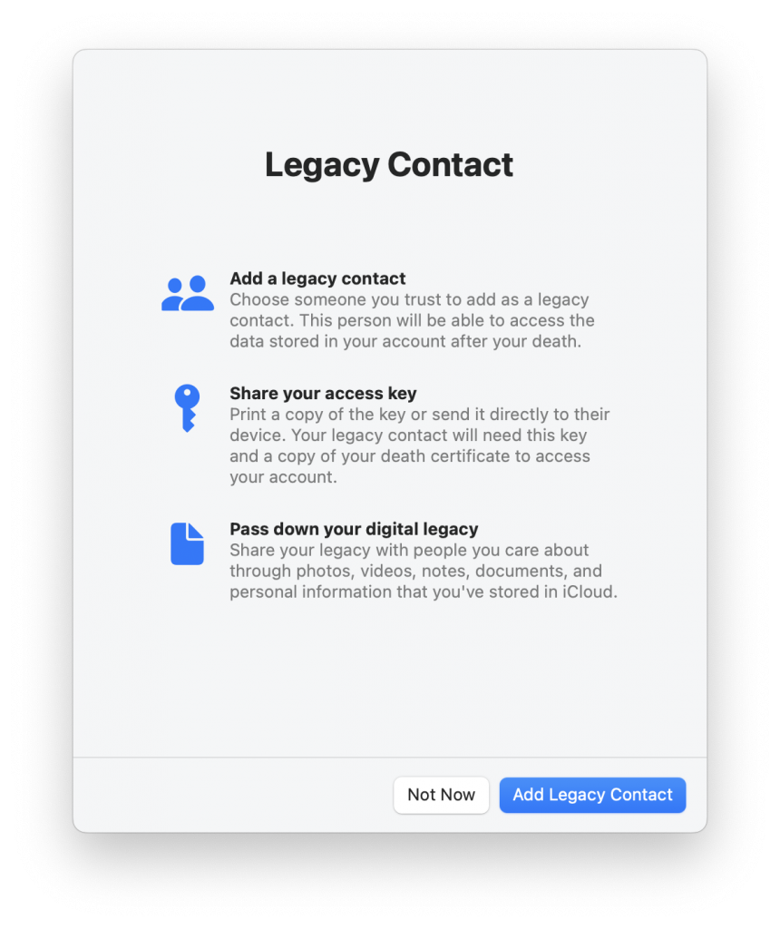 How to add iCloud Account Recovery Contacts, Legacy Contacts - The Mac ...