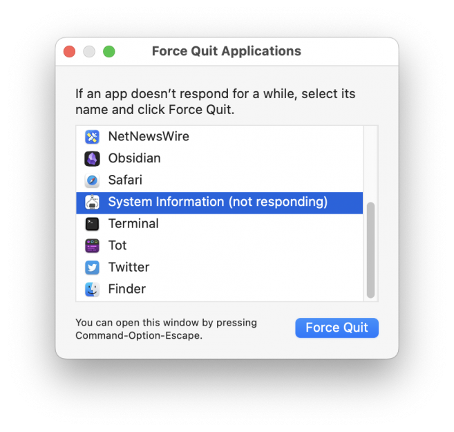 How to Force Quit apps on a Mac when they freeze or hang - The Mac Security Blog