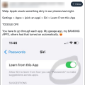 No, Siri's "Learn from this App" setting is not sending your data to ...